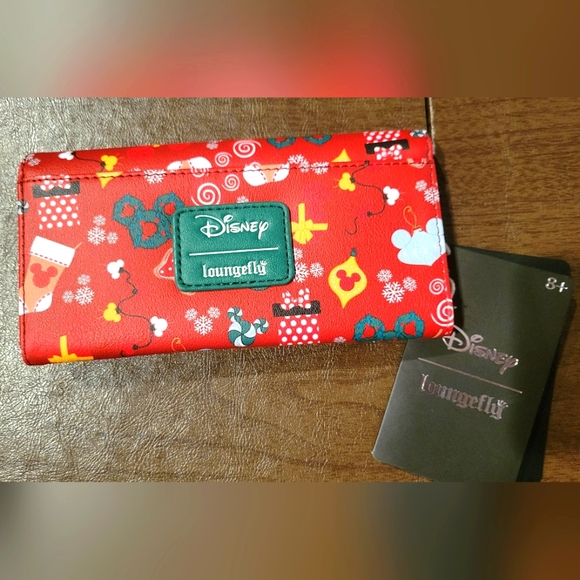 Loungefly | Bags | Loungefly Red Disney Holiday Wallet | Poshmark
